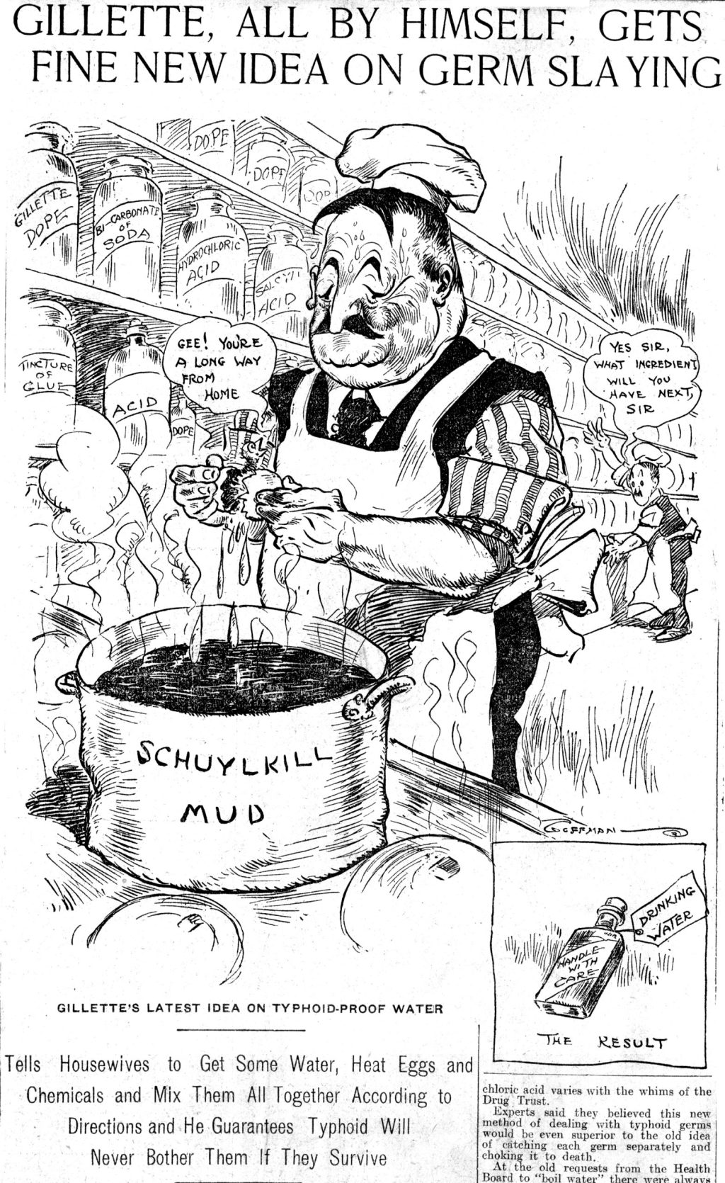 ‘Gillette, All By Himself, Gets Fine New Idea On Germ Slaying’ – Water ...