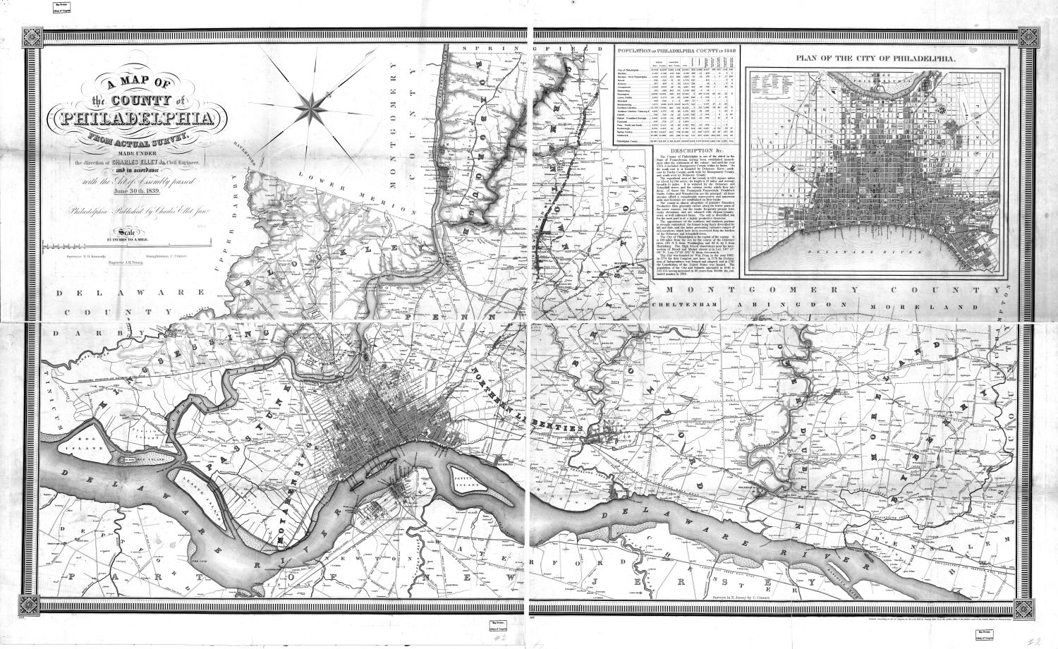 Map Lovers’ Monday: The Ellet Map of Philadelphia County, 1843 – Water ...